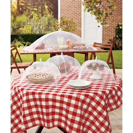 Set of 4 Mesh Food Covers Outdoor Tabletop Food Cover Barbecues ...