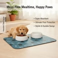 Pet Cat Dog Food Mat Non Slip Mat for Dog Water Bowl Mat Quick Dry ...