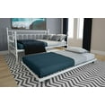 DHP Manila Metal Daybed and Trundle, Full/Twin Size, White - Walmart.com