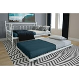 DHP Manila Metal Daybed and Trundle, Full/Twin Size, White - Walmart.com