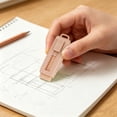 Retractable Pencil Eraser Slide Out Eraser with Protective Case Clean ...