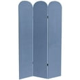 6 ft. Classic Arch Velvet Room Divider Blue 3 Panel - Walmart.com