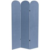 6 ft. Classic Arch Velvet Room Divider Blue 3 Panel - Walmart.com
