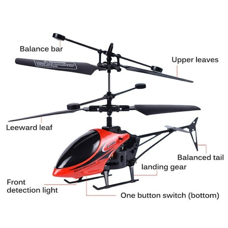 Mini RC Drone Helicopter Infrared Induction 2 Channel drone Electronic ...