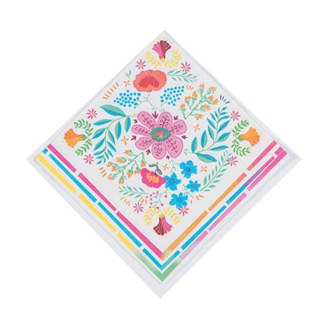 Fun Express Fiesta Bright Striped Luncheon Napkins - 16 Pc. - Walmart.com
