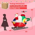 Gymax 6ft Inflatable Santa Claus Helicopter Christmas Xmas Blow Up