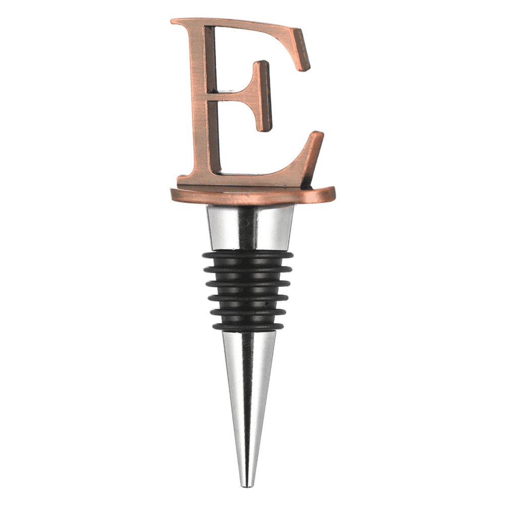 Bottle Wine Stopper Top Closer Seal with Monogrammed Letter in Brass ...