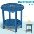 Nalone 2-Tier HDPE Adirondack Outdoor Side Table, Weather Resistant ...