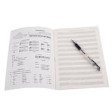 Yesbay 32 Pages Music Notes Stave Writing Drawing Record Paper Notebook ...