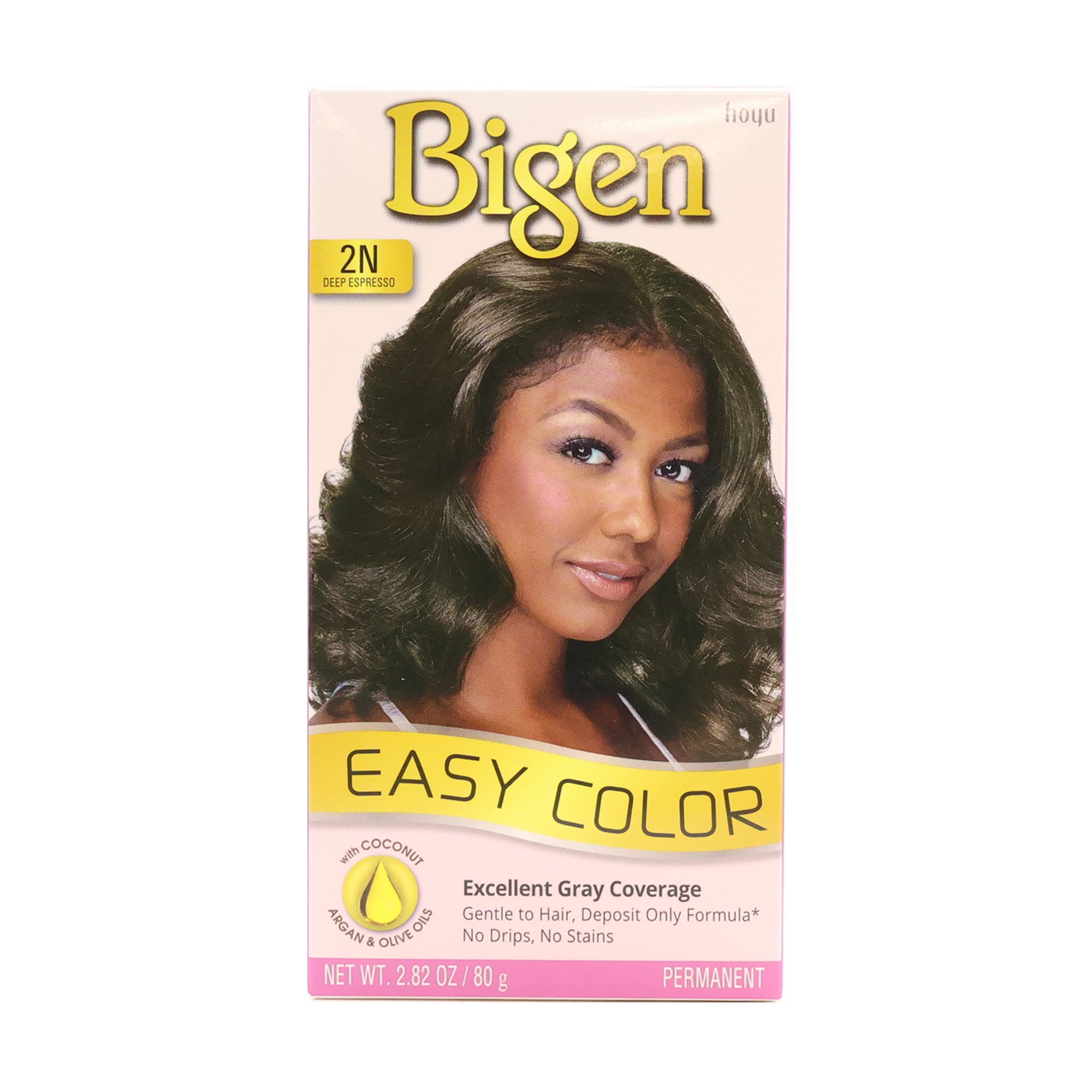 Bigen Permanent Easy Color for Women Natural Shades, 2N Deep Espresso ...