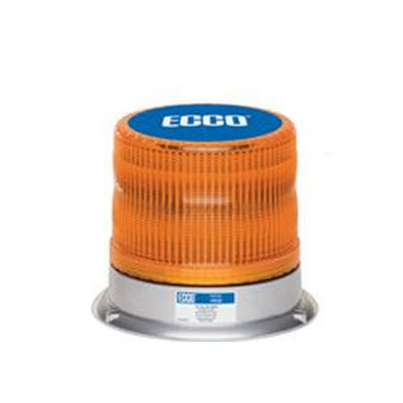 Ecco Electronic 7960A Warning Light 6-1/2 Inch Diameter x 5.6 Inch Height; Beacon; 3 Bolt/ 1 ...
