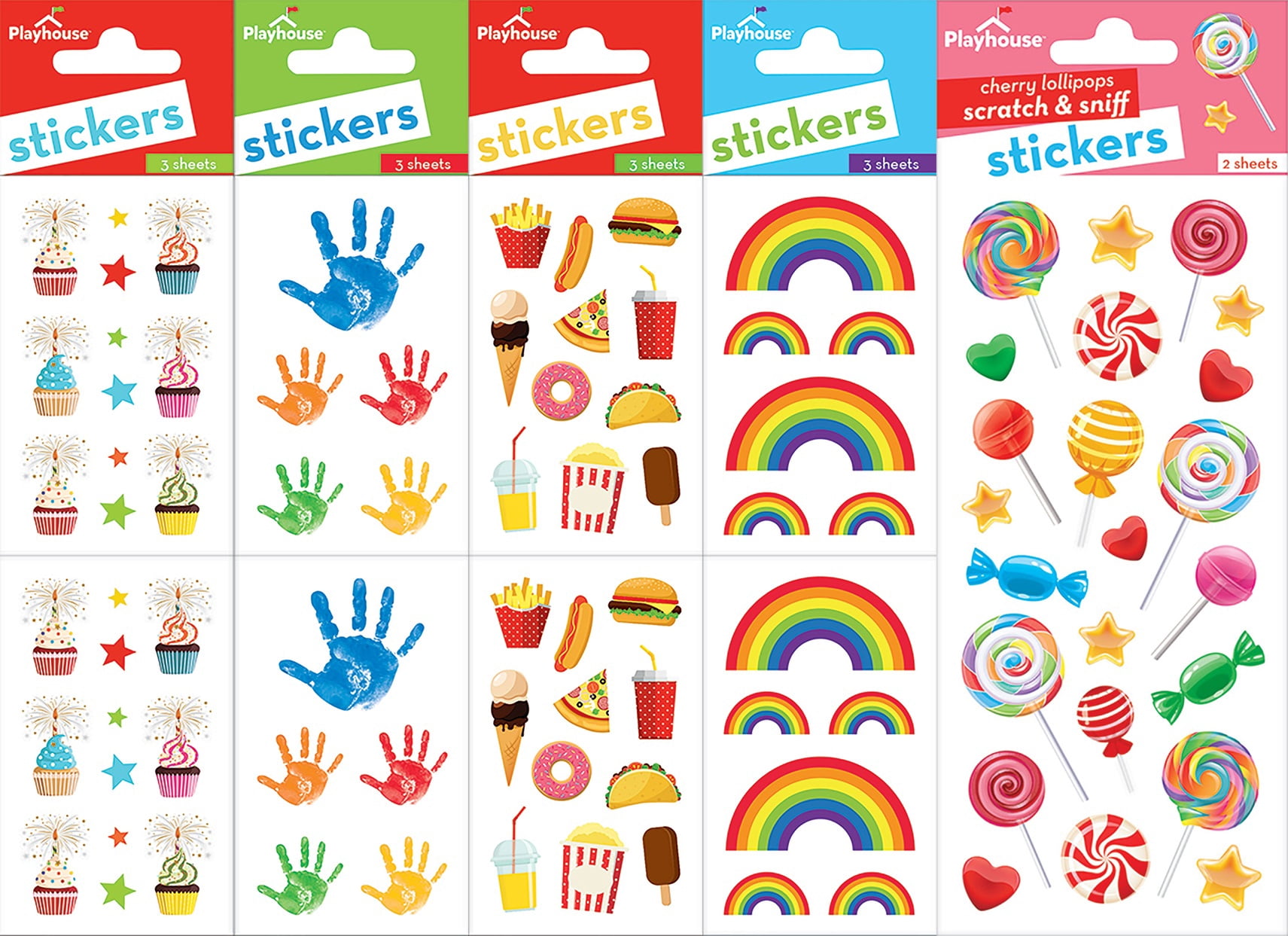 Playhouse Happy Days Super Sticker Sheet Pack for Kids Arts, Crafts ...