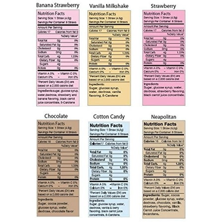 Milk Magic Magic Milk Flavoring Straws 36 Straws Flavors:Cookies and ...