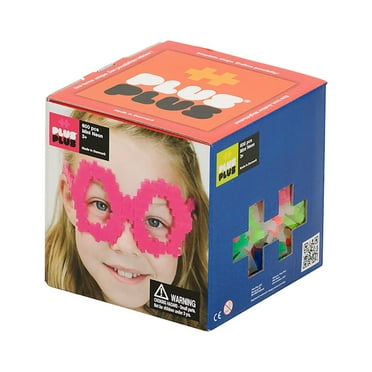 Plus-Plus Big – Open Play Tube – 15 Piece Neon Color Mix – Creative ...