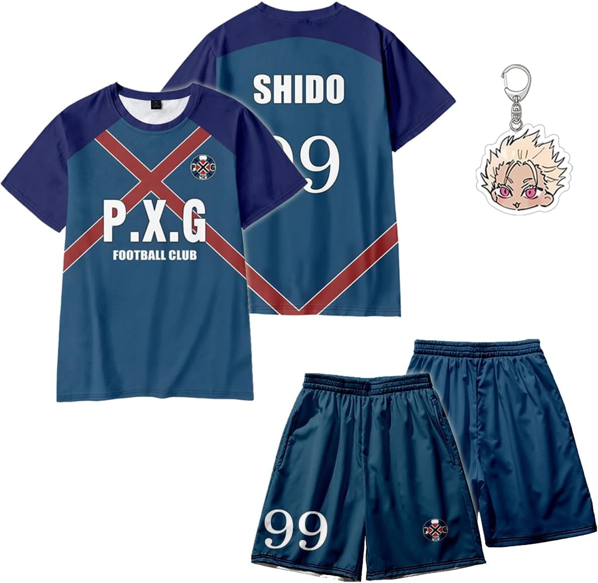 SodaMeow Blue Lock Jersey PXG/FC Barcha/Ubers/Manshine City Nagi Rin ...