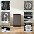 TABU Washer and Dryer Set, 17.6LBS Full Automatic Washing Machine & 8 ...