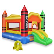 Blast Zone SuperStar Inflatable Jumping Castle Moon Slide Bouncer ...