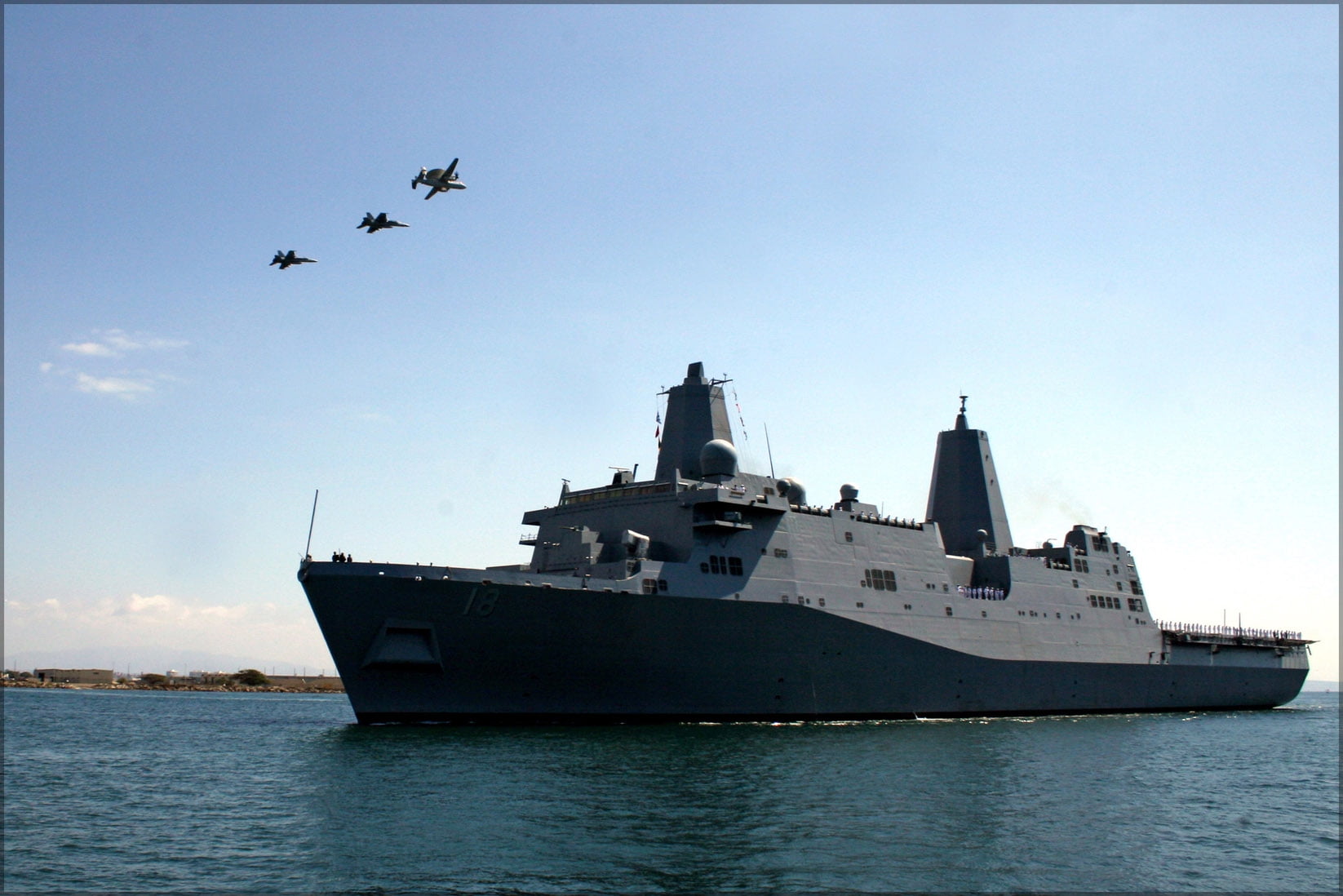 24"x36" Gallery Poster, amphibious transport dock USS New Orleans (LPD ...
