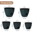 Self Watering Plant Pots with Drainage Holes and Saucers Indoor Outdoor ...