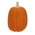 Way To Celebrate Harvest Orange Flocked Pumpkins Set of 2 Elegant Fall ...