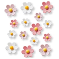 Charming Floral Refrigerator Magnets -Set of 16 Pink Decorative Magnets ...