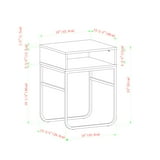 Manor Park Modern Curved Leg End Table - Dark Walnut - Walmart.com