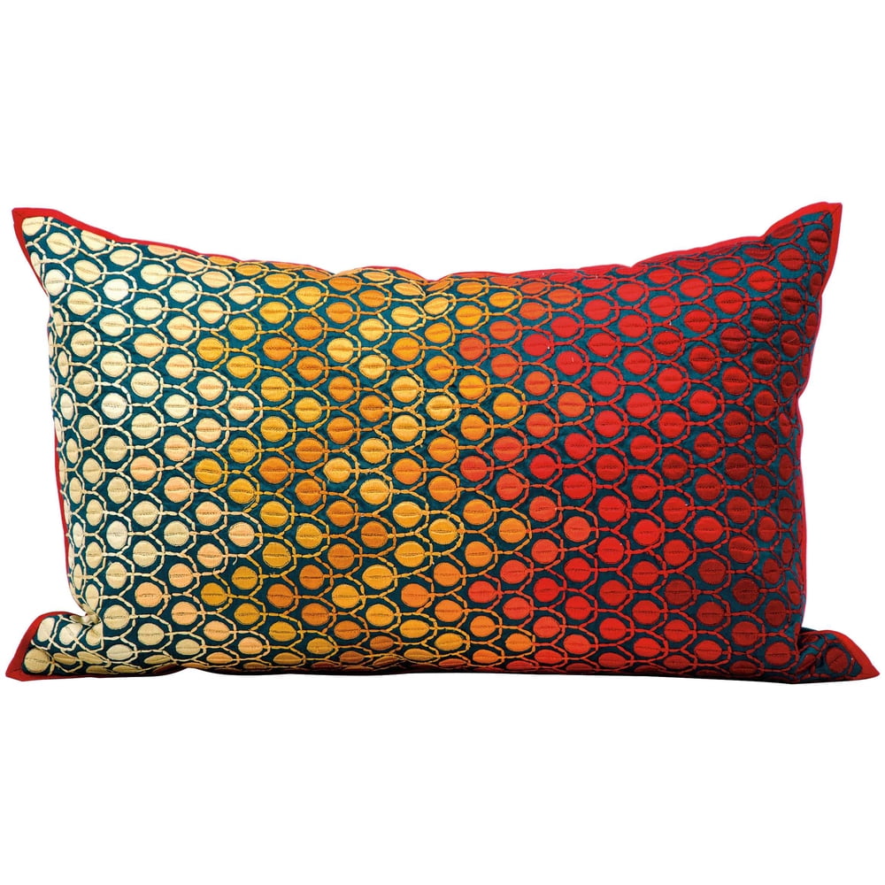 Kathy Ireland Progressive Colors Multicolor Throw Pillow - Walmart.com ...