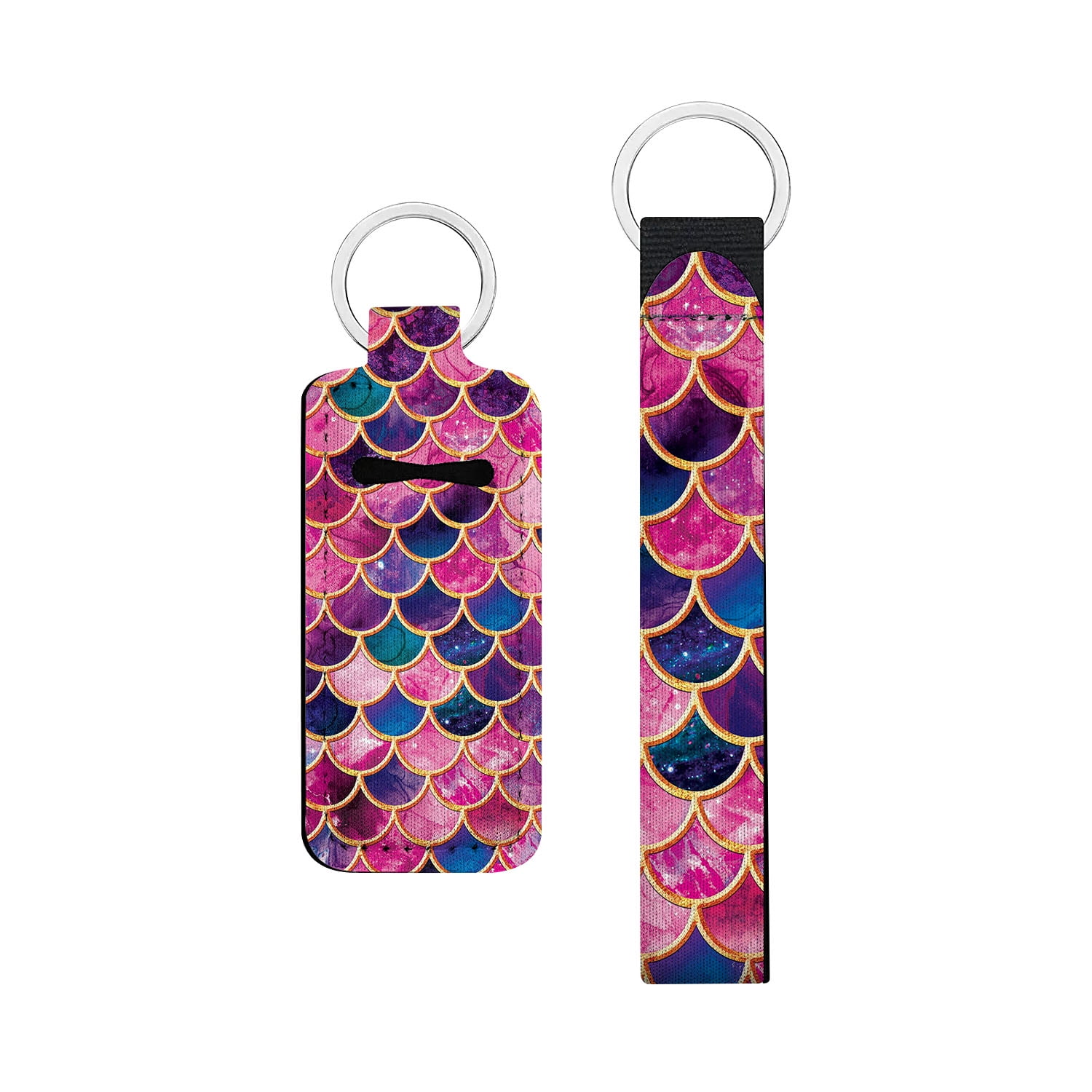 WIRESTER Lipstick Chapstick Holder Keychain Neoprene Lip Balm Holder ...