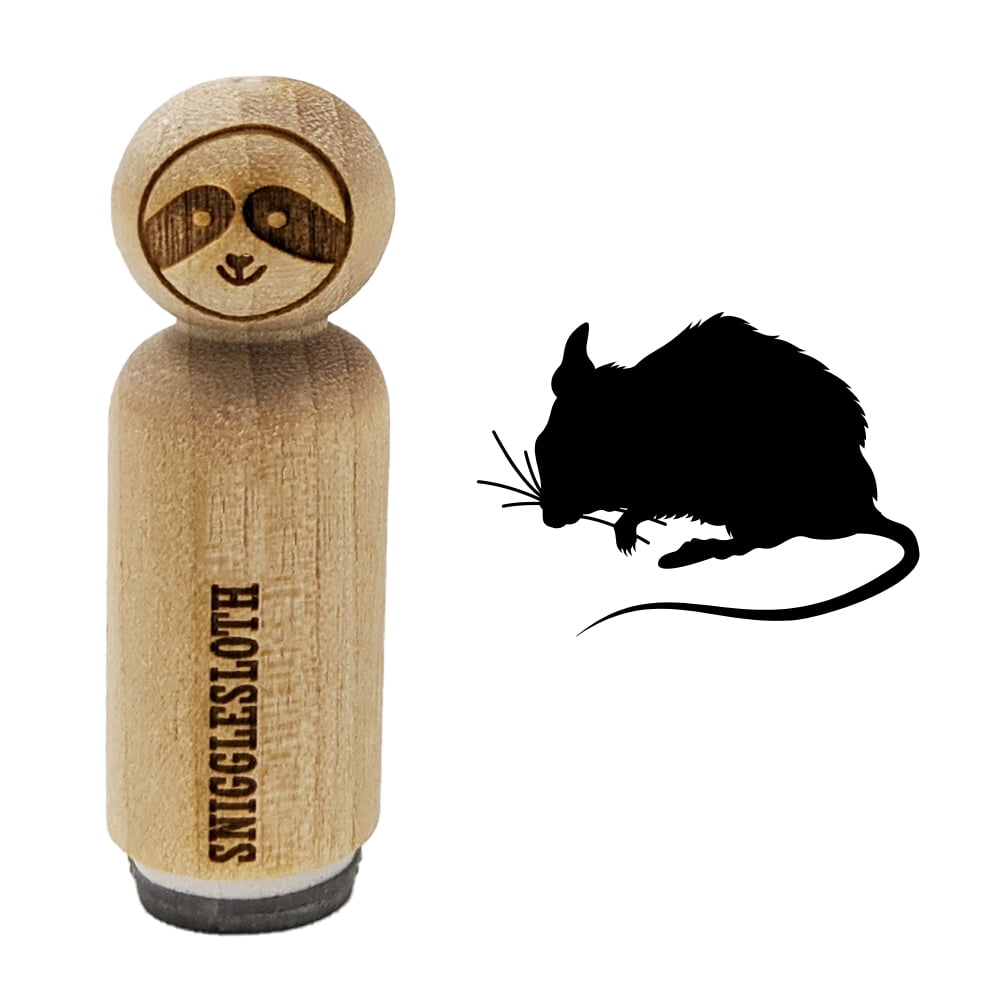 Mouse Solid Rubber Stamp for Scrapbooking Crafting Stamping - Mini 1/2 ...