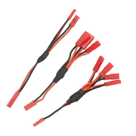 RC Plug Splitter,Red JST Y Parallel JSTY Plug Harness JST Plug Splitter ...