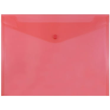 JAM Paper Plastic Envelopes with Zip Closure, Letter Booklet, 9 3/4 x ...