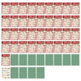 Dserhfy Christmas Bingo Game Cards Set Reusable Festive Holiday Bingo ...