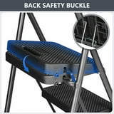 Labwork 2 Step Ladder Portable Step Stool with Comfortable Handgrip and ...