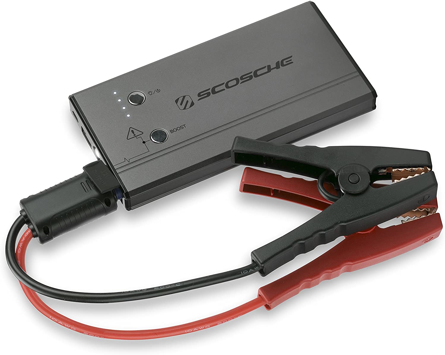 Scosche Portable 300 Amp Car Jump Starter with 5,400 mAh Lithium-Ion ...