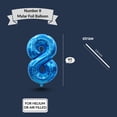 Blue Number 88 Mylar Foil Balloon 40 inch - Helium / Air Filled ...
