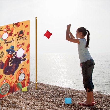 Sandbag Throwing Game Hanging Banner Reusable Sandbag Throwing Game ...