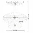 Acrylic Ice Cream Cone Holder 2 Tier Waffle Cone Display Stand with 24 ...