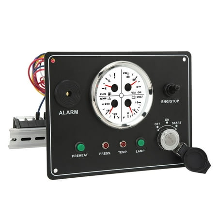 Central Control Voltage Dashboard,4 in 1 Central RV Alarm Central ...