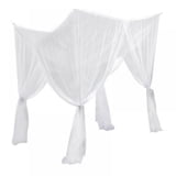 Rubrum Rosa 4 Corner Post Bed Canopy Curtain, Polyester Mosquito Net ...