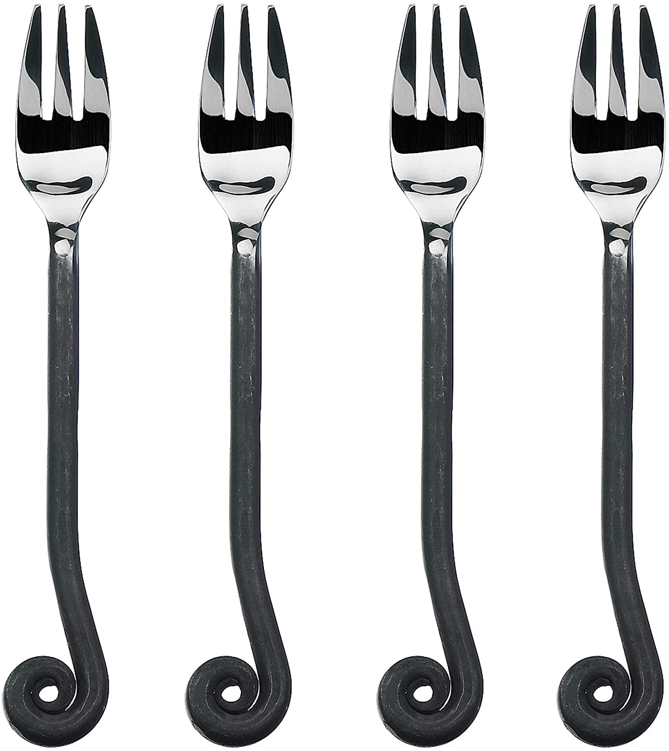 Gourmet Settings 4-Piece Cocktail Forks Set Treble Clef Collection ...