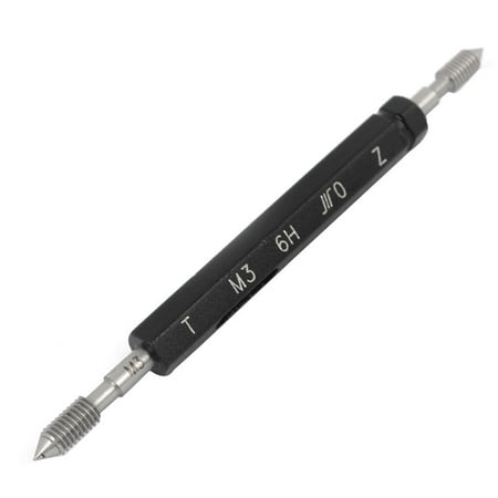 M3 6H Steel Pipe Thread Plug Gage Go/No Go Gauge Gaging Tool ...