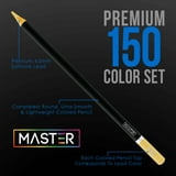 Master Mega Set: 150 Professional Colored Pencils for Adults, Soft Core ...