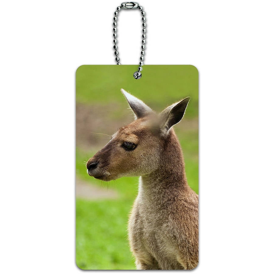 Kangaroo Australia Australian ID Tag Luggage Card for Suitcase or Carry ...