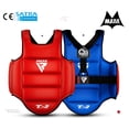 "RDX TKD Chest Guard MMA Body Protector – Reversible Blue/Red Rib ...