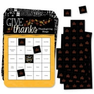 Big Dot of Happiness Thanksgiving Bingo Game Set - Fall Harvest Party ...