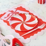 Christmas Peppermint Candy Small Scalloped Plates - 8ct - Walmart.com
