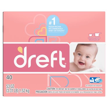 Dreft HEC Ultra Concentrated Laundry Detergent, 170 Ounce, Pediatrician ...