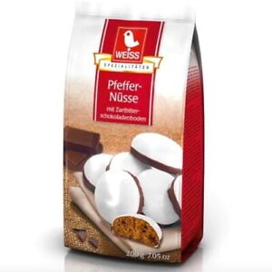 WEISS White Pfeffernusse Choco Bottom glazed gingerbread cookies 200g ...