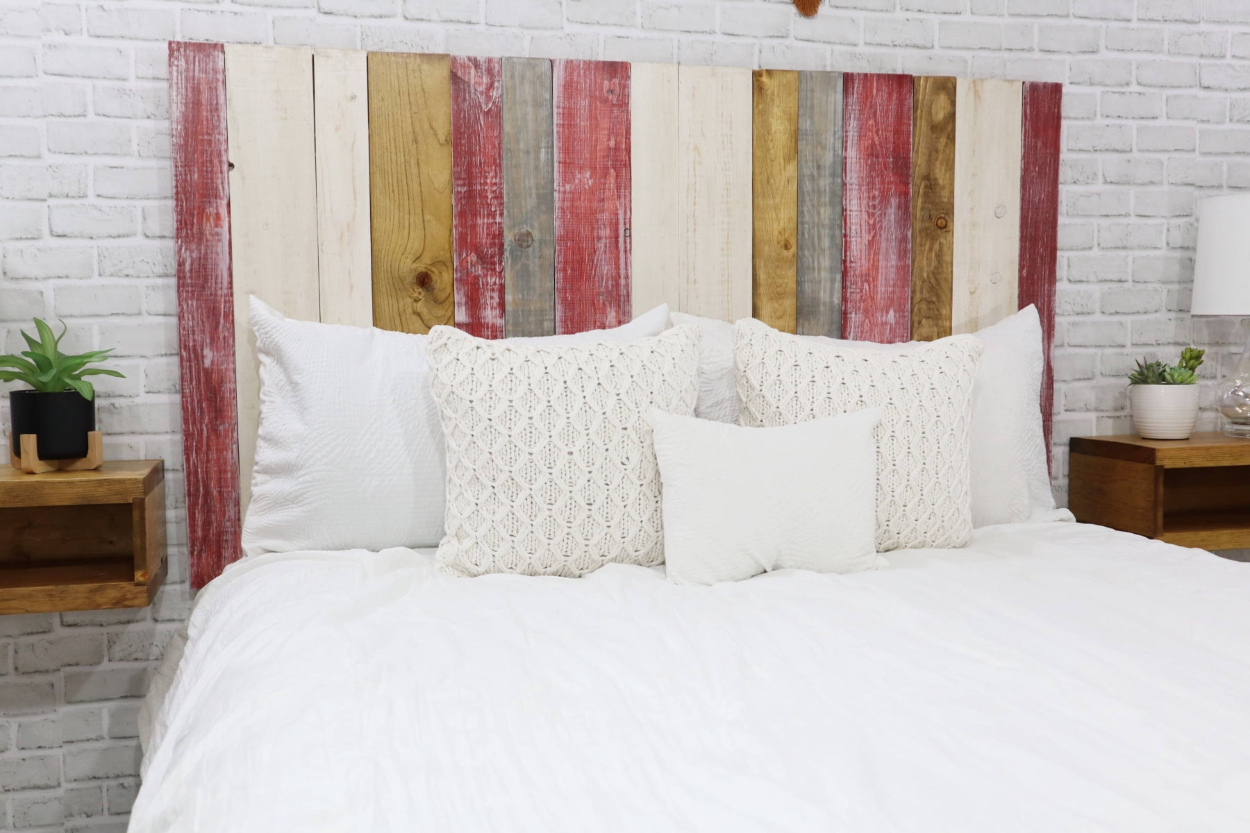 Barn Walls Country Mix Signature Design, Multicolored Solid Wood ...