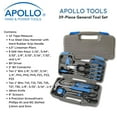 Apollo Tools 39-Piece Home Tool Kit, Starter Box, General DIY Blue ...